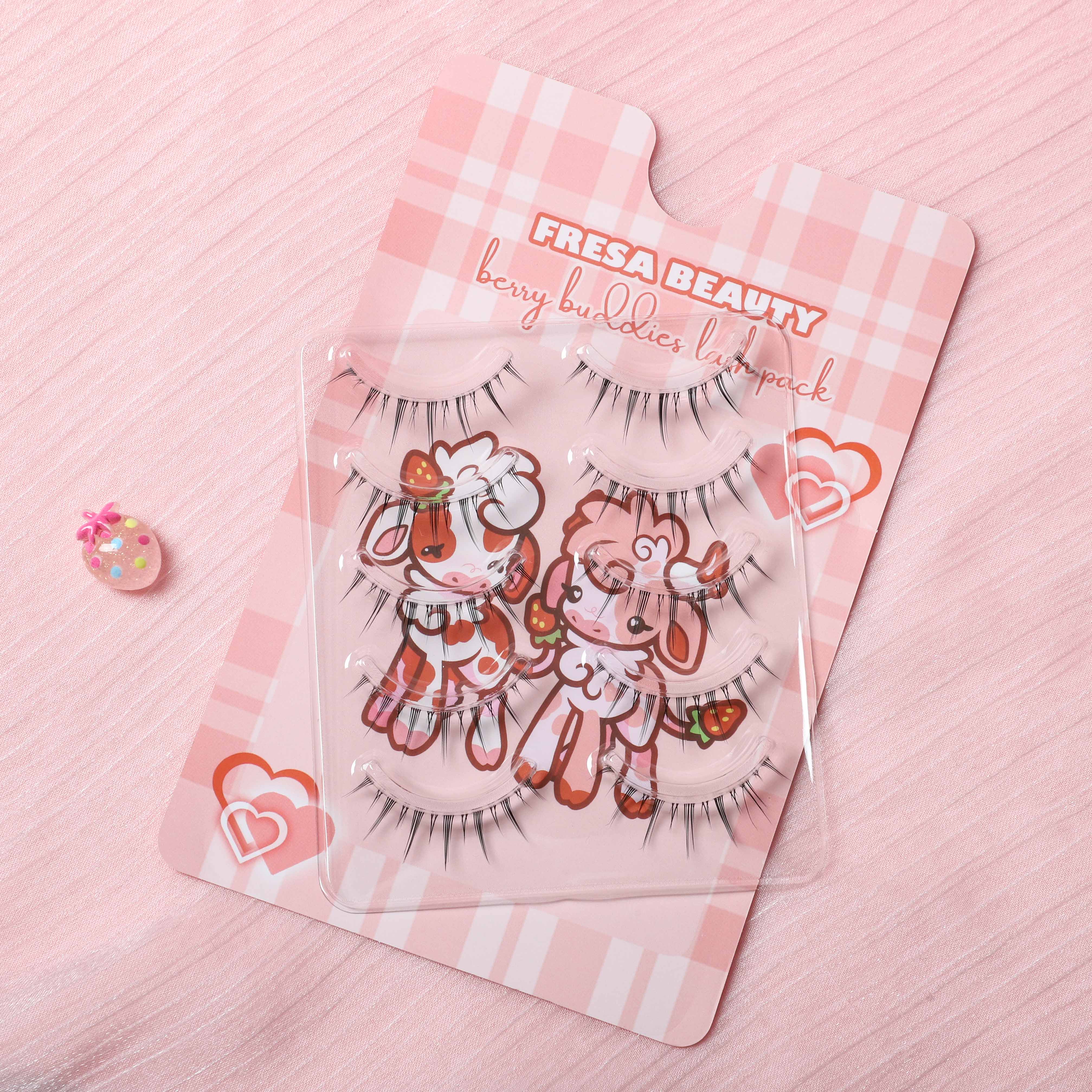 Berry Buddies Lash Pack Peach – Fresa Beauty