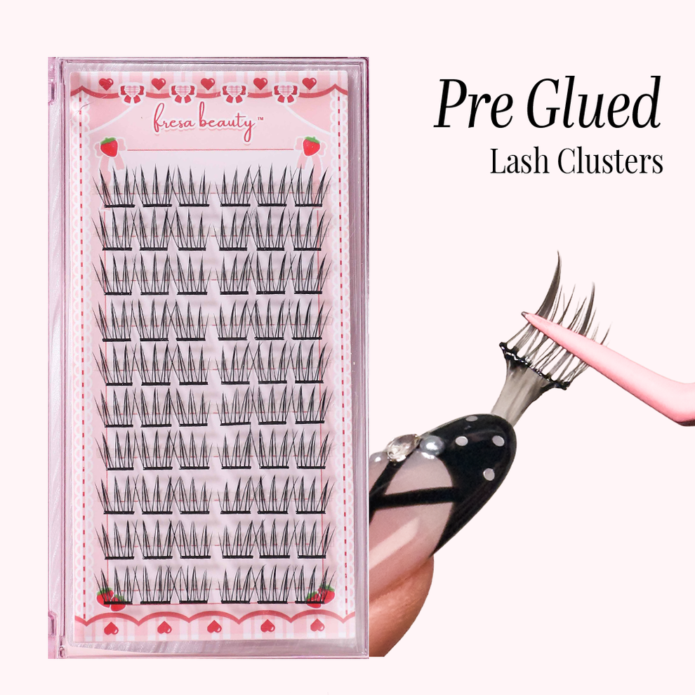 Pre-Glued Manhua Lash Clusters – Fresa Beauty